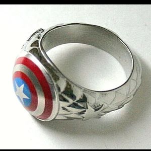 Marvel | Jewelry | Marvel Comics Captain America Logo Avenger Stainless ...